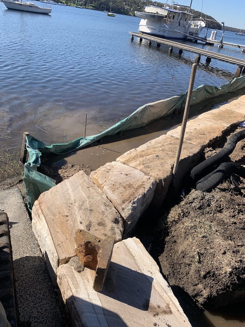 REMX Building & Excavation Newcastle Sandstone Retaining Wall Project